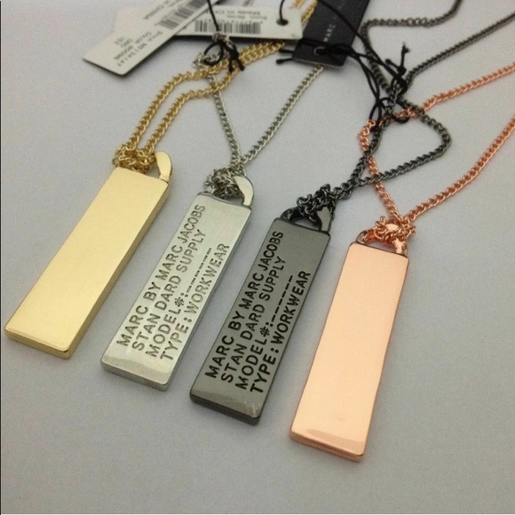 Marc By Marc Jacobs | Jewelry | Nwt Marc Jacobs Engraved Id Tag Long ...
